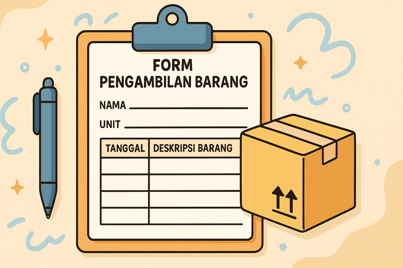 Form Pengambilan Barang: Dokumen Administrasi Perusahaan | INCA Riset ...