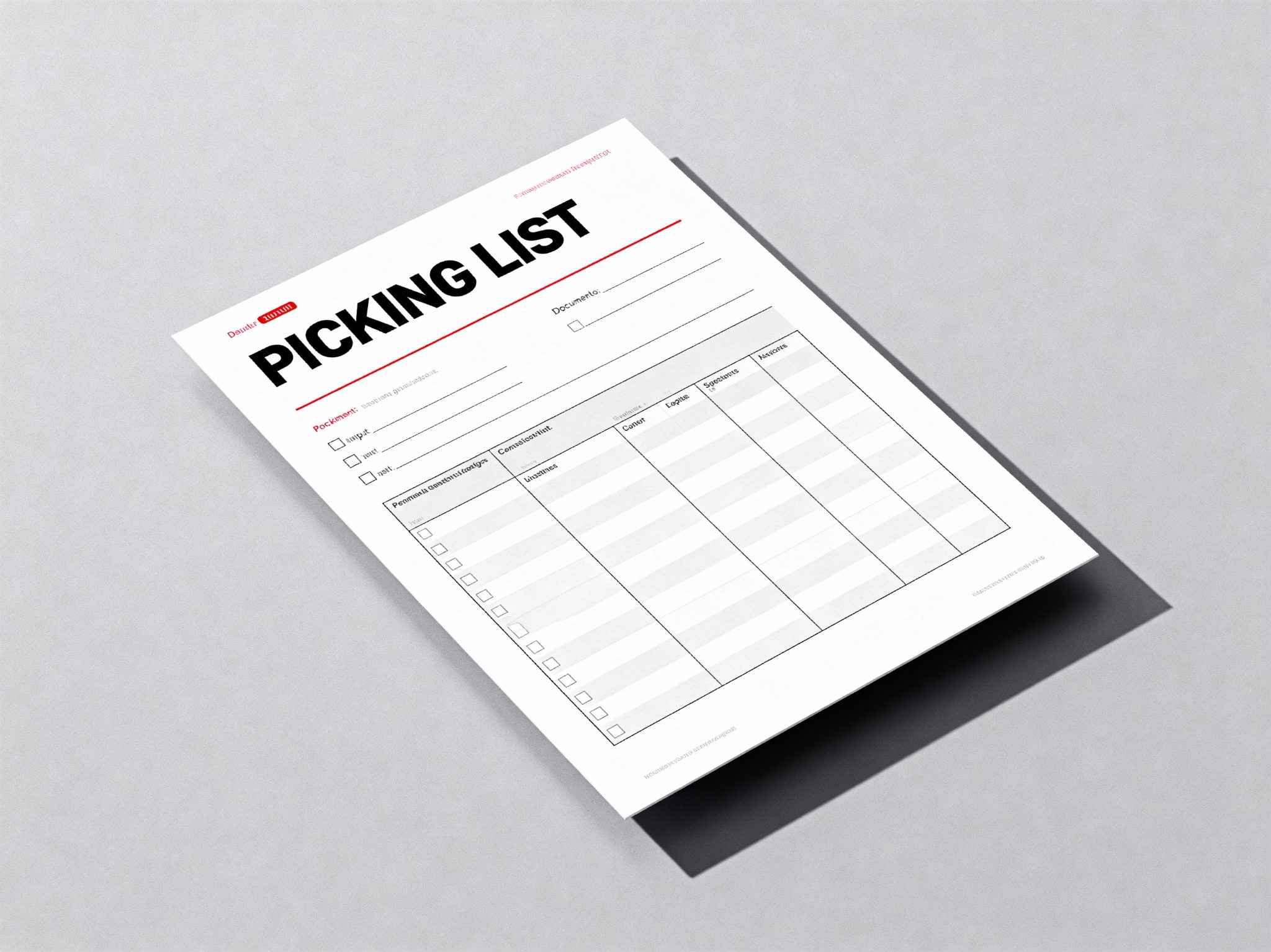 Picking List Panduan Dokumen Pengambilan Barang Gudang | INCA Riset dan ...